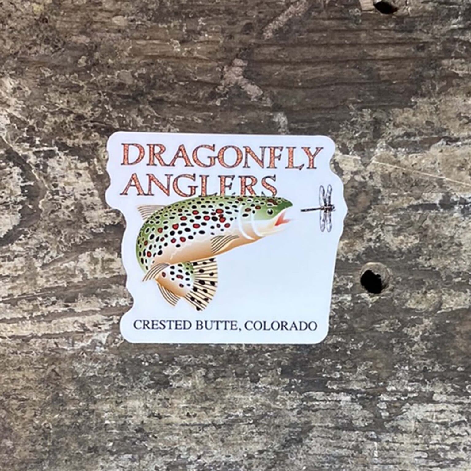Dragonfly Anglers Die Cut Logo Sticker - Dragonfly Anglers