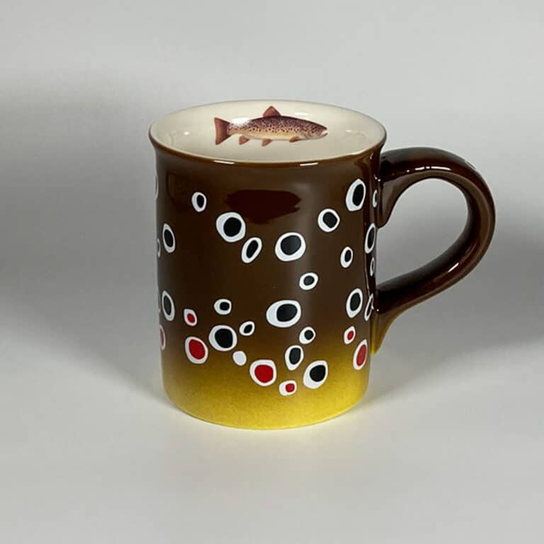 Hand Painted Mug -Rainbow Trout - Dragonfly Anglers