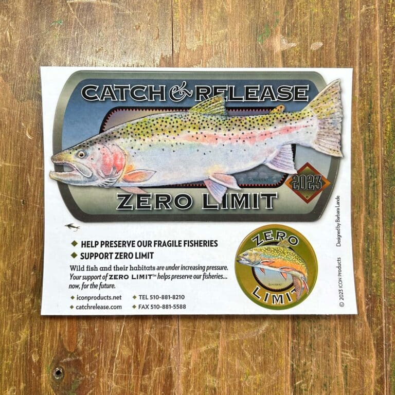 2023 Zero Limit Catch & Release Decal - Dragonfly Anglers