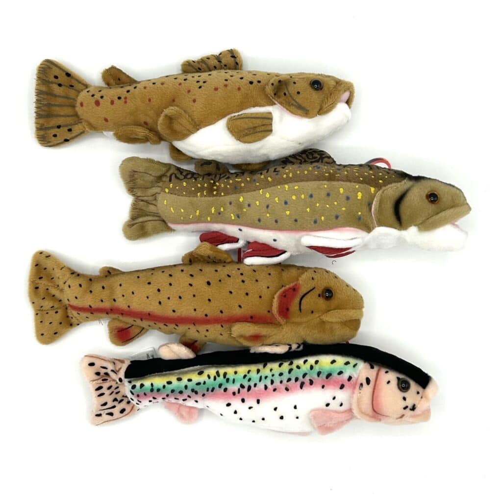 Cabin Critters Stuffed Trout- 10 Inch - Dragonfly Anglers